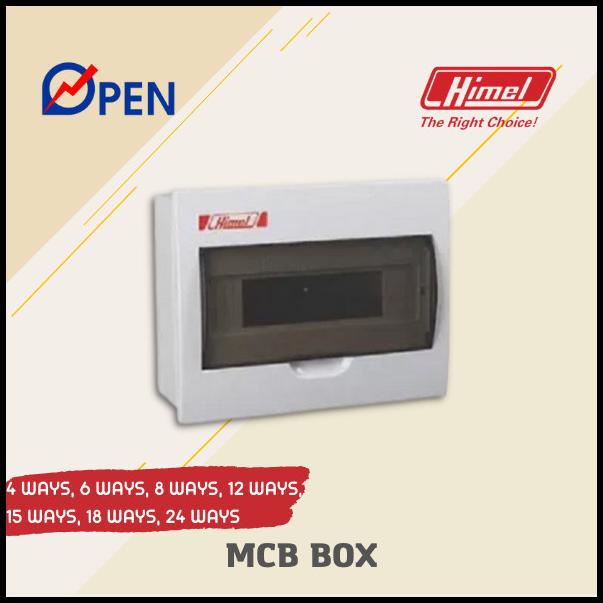 Jual Mcb Box 6 Ways, 8 Ways, 12 Ways, 15 Ways, 18 Ways, 24 Ways Himel ...