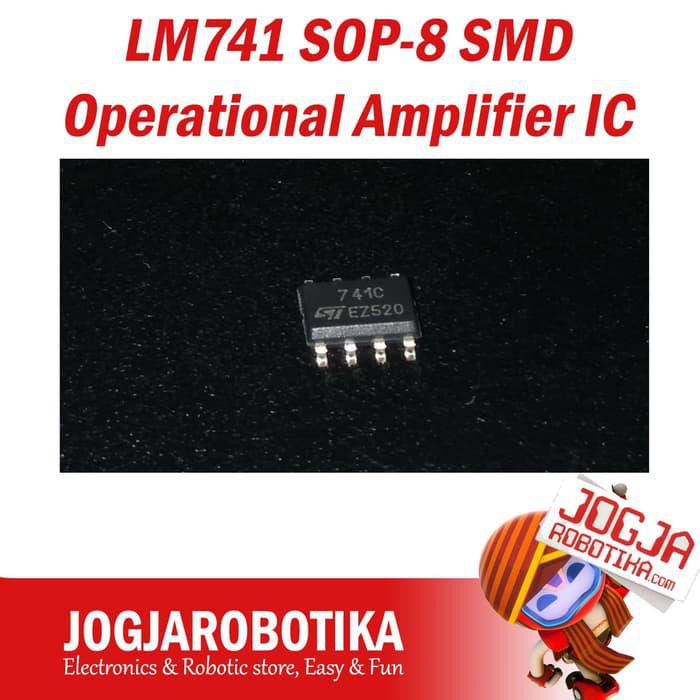 Jual LM741 UA741 741C SOP-8 SMD Operational Amplifier IC | Shopee Indonesia