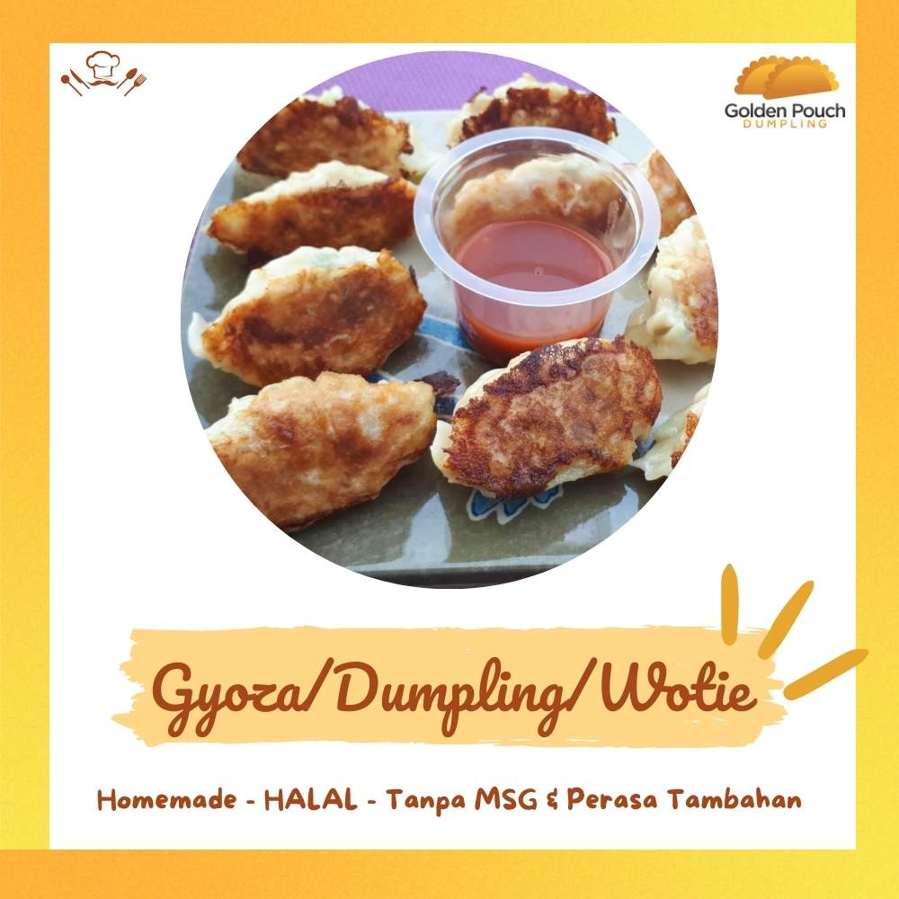 Jual Golden Pouch - Dumpling Gyoza Kuotie Ayam / Cemilan Makanan Frozen ...