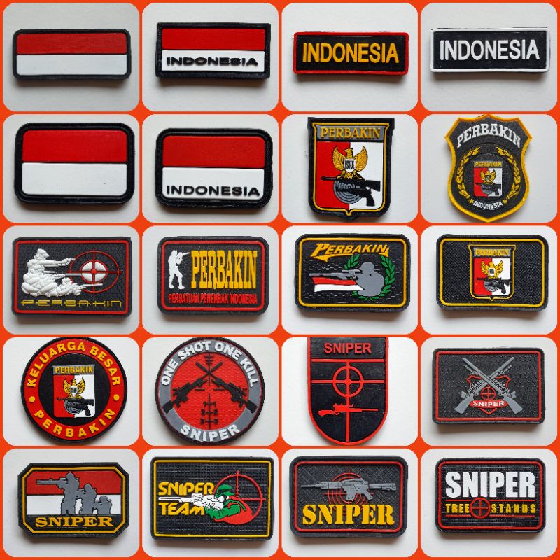 Jual patch rubber logo perbakin - penembak - sniper - hunting ...