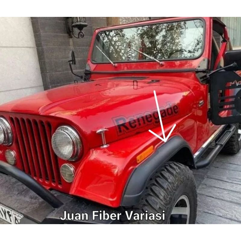 Jual Over Fender CJ7 Jeep Model Ori Spakbor Ban Jeep CJ7 Fullset ...