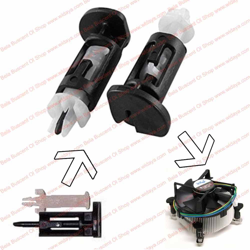 Jual Pengganti Kaki Kipas Heat Sink Cooling Fan Replacement Broken Push ...