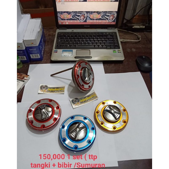 Jual tutup tangki ninja variasi model cnc +bibir tangki /ddkn (warna ...