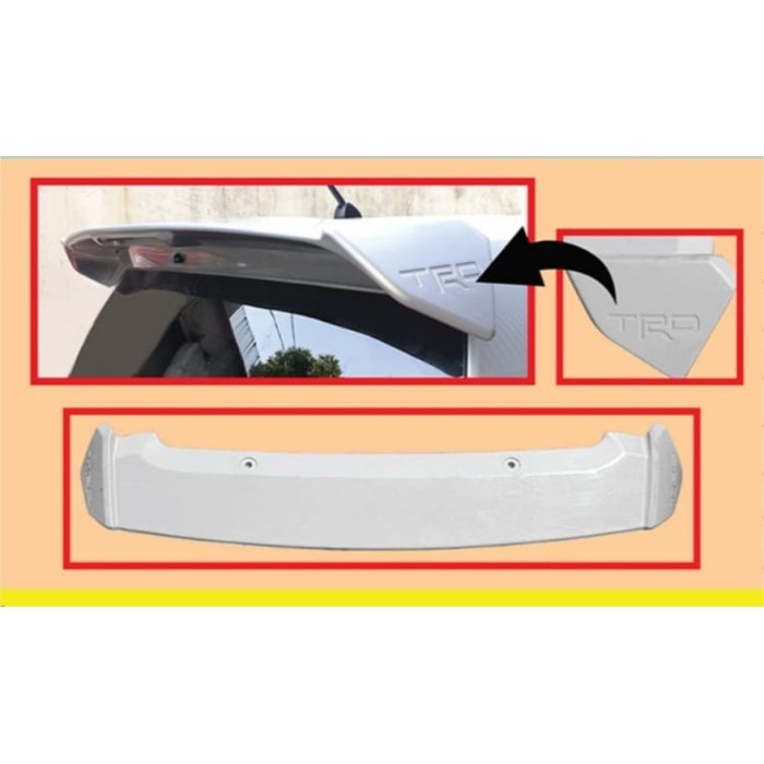 Jual Spoiler Calya Sigra TRD With Lamp Spoiler Cayla Model TRD dengan ...