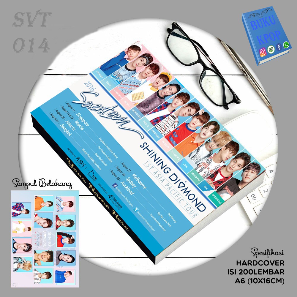 Jual BUKU TULIS KPOP / NOTEBOOK SEVENTEEN Shining Diamond | Shopee ...