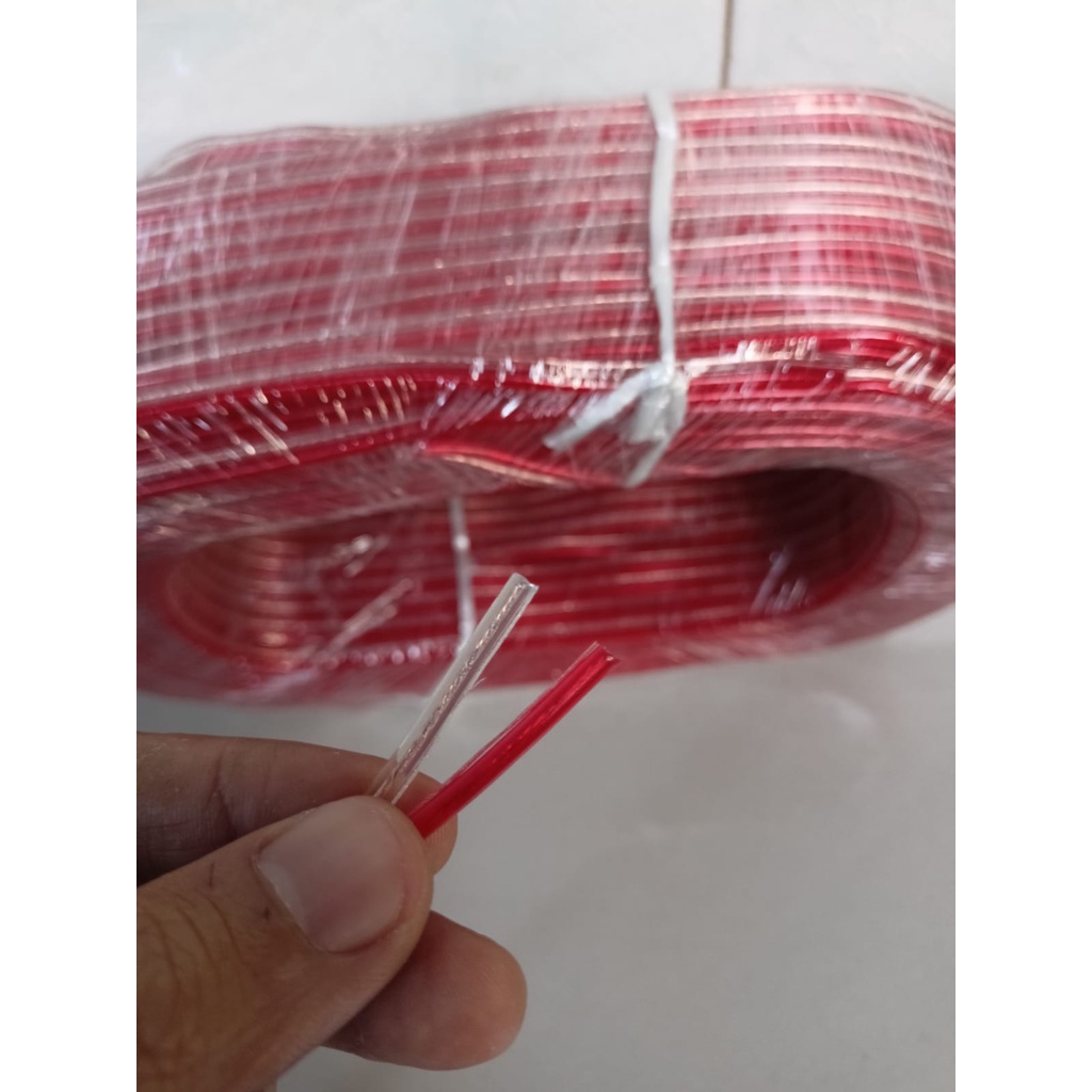 Jual Kabel transparan 2X50 per Meter / Kabel audio / Kabel serabut 2X30 ...