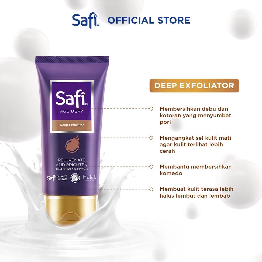 Jual ⭐ BAGUS ⭐ SAFI AGE DEFY DEEP EXFOLIATOR 75GR | Scrub Wajah ...