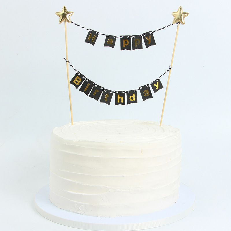 Jual Cake Topper Happy Birthday / Ulang Tahun Bintang Tangkai | Shopee ...