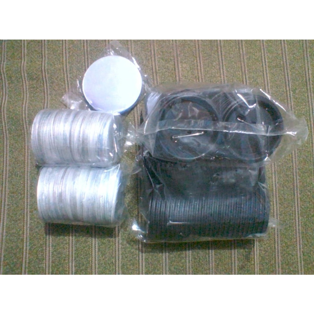 Jual Bahan Baku Pembuatan Pin 58mm, HITAM, PLUS MIKA. Isi paket ...