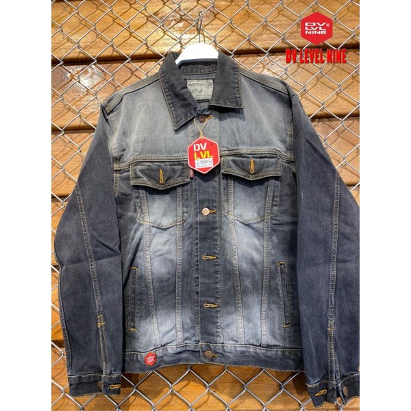 Jual JAKET JEANS POLOS SPREY LEVEL NINE | Shopee Indonesia