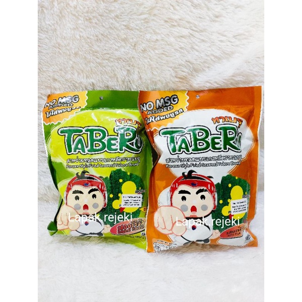 Jual Taberu Fried Seaweed Thailand 40gram / Taberu Seaweed / Snack ...