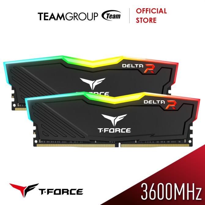 Jual Team Memory Delta Tforce Rgb 2X8Gb Pc 3600 Ddr4 - Black | Shopee ...