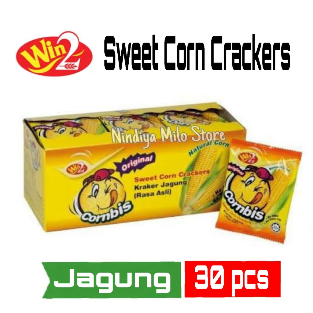 Jual Biskuit Jagung Cornbis Crackers Malaysia 30 pcs | Shopee Indonesia