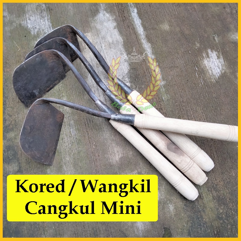 Jual Kored Cangkul mini Wangkil Miring Gratul / Alat pembersih Rumput ...