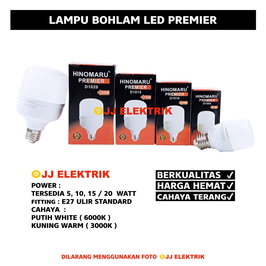 Jual Bohlam 5/10/15/20/30 Watt Lampu LED Kapsul Tabung 5W 10W 15W 20W 30W SNI | Shopee Indonesia