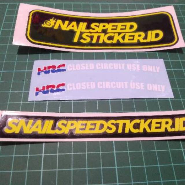 Jual Sticker velg universal logo HRC closed circuit used only 2s ...