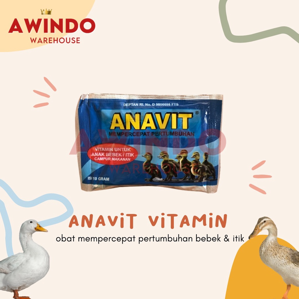 Jual ANAVIT - Obat Vitamin Mempercepat Pertumbuhan Anak Bebek Itik ...