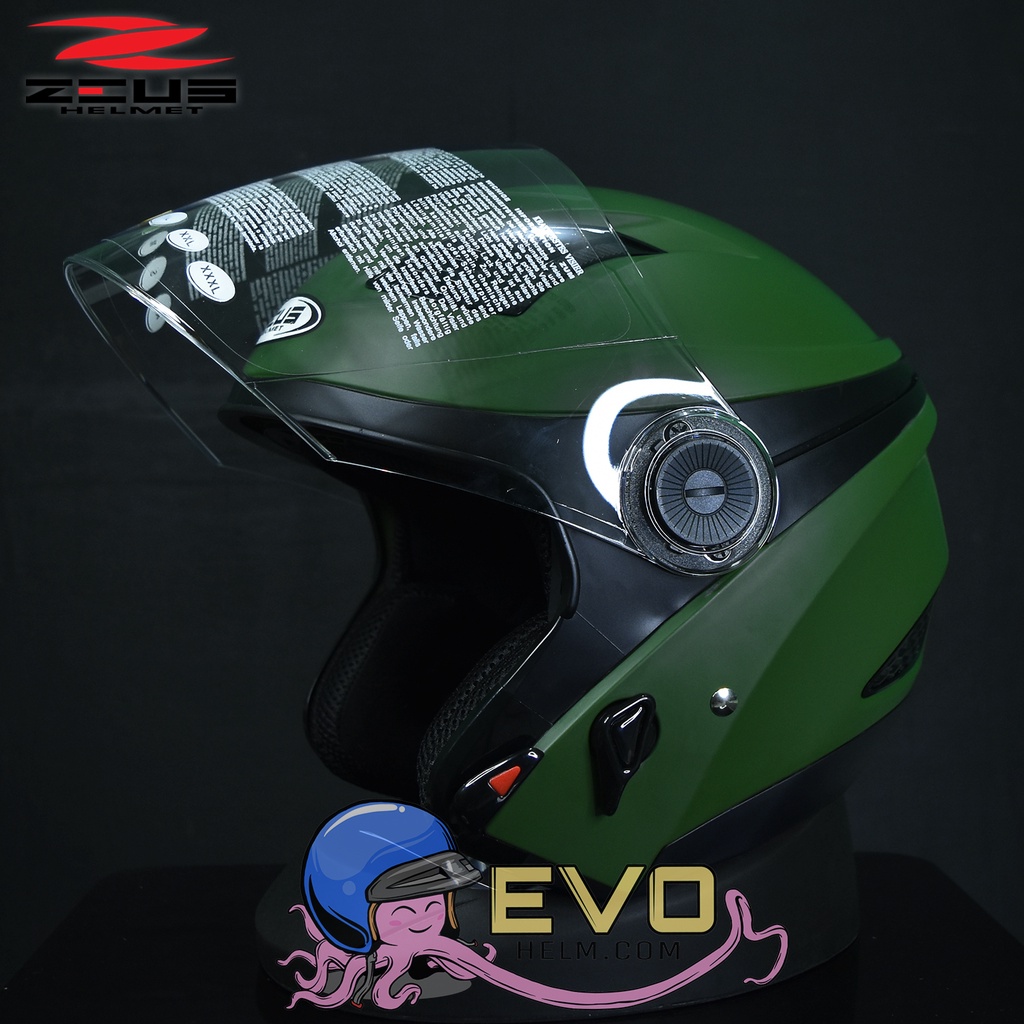 Jual HELM ZEUS 610 HALF FACE ZS610 SOLID - WARNA LENGKAP HELM ZEUS HALF ...