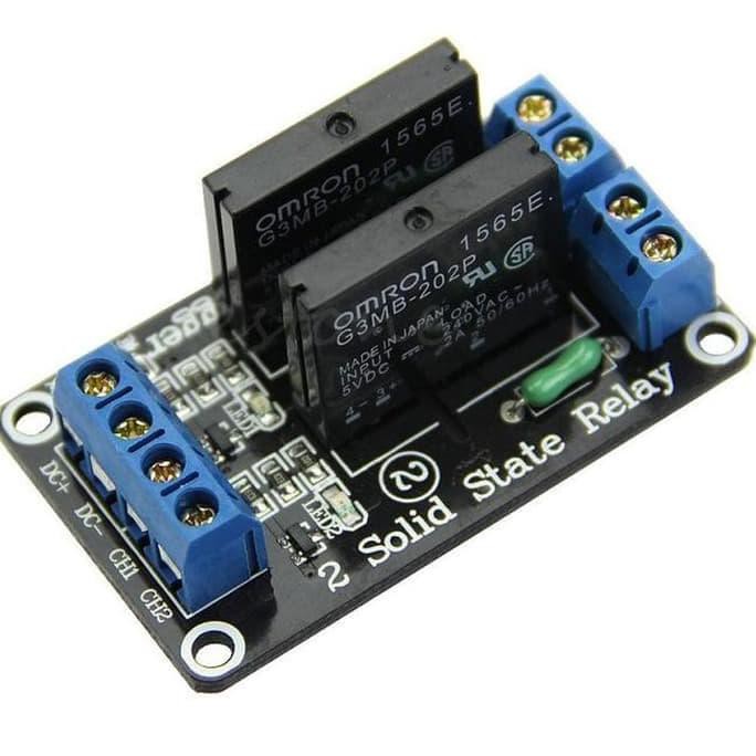 Jual Ssr Relay Module 2 Channel 2Ch 2 Ch 5V Dc Solid State By Omron ...