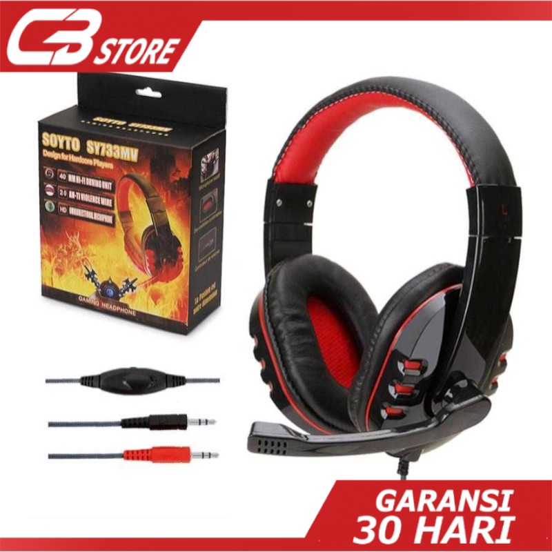 Jual Headset Gaming Headphone With Microphone Untuk Game Komputer Atau ...