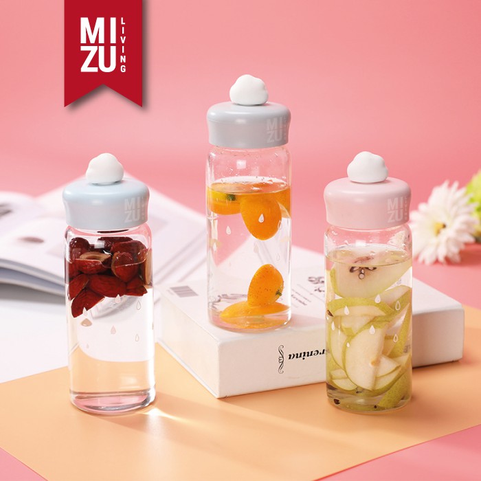 Jual RAINY SEASON Glass Tumbler Botol Air Minum Kaca BPA-Free 420ml ...