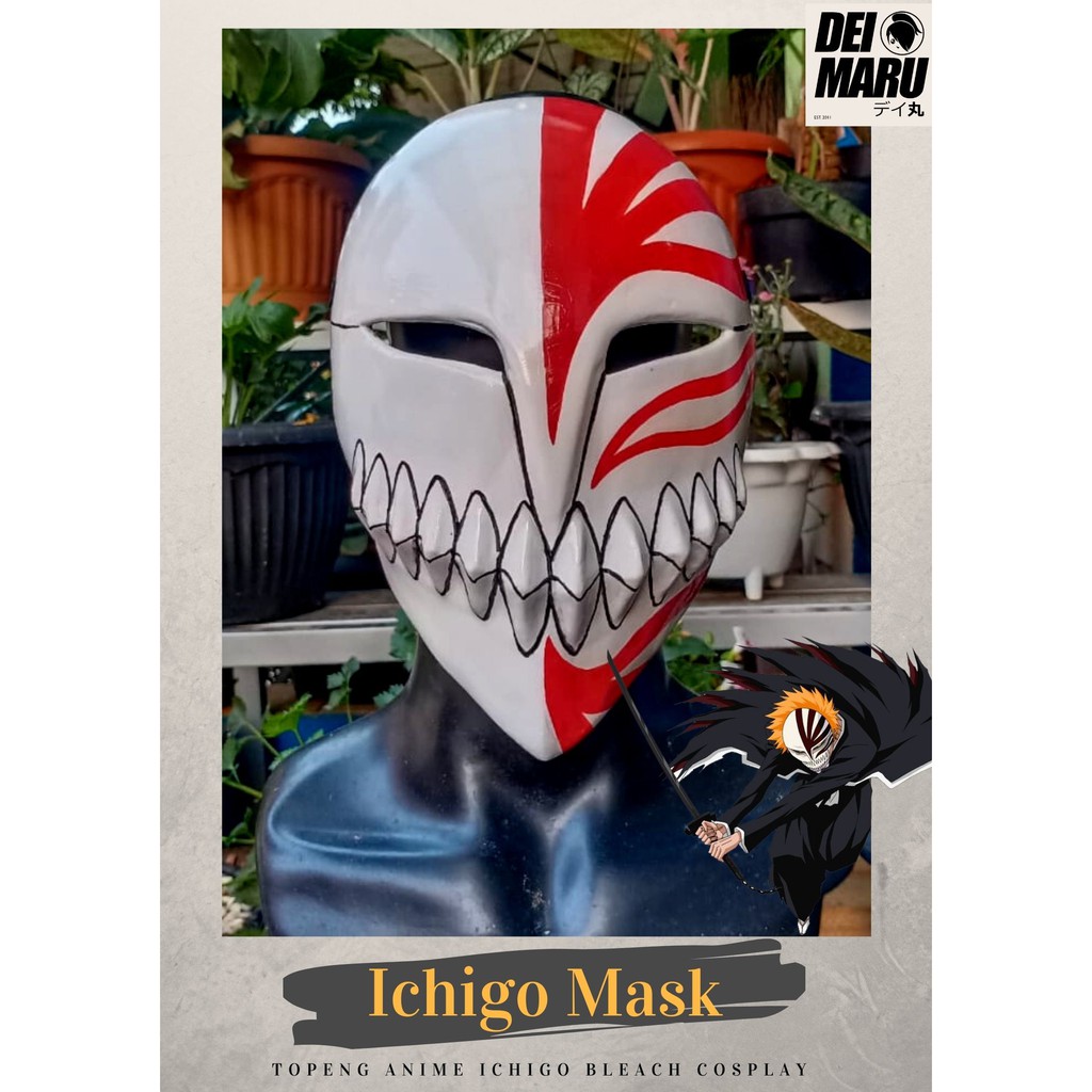 Jual Topeng Anime Manga Ichigo Kurosaki Fiber - ACC PROP VIZARD MASK ...