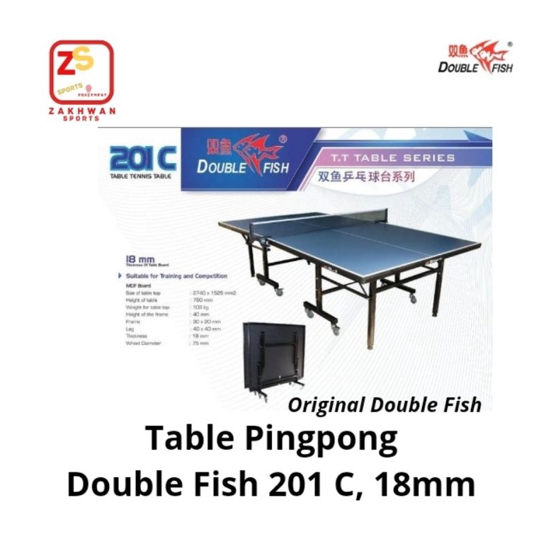 Jual Meja Pingpong Double Fish 201C 18mm | Shopee Indonesia