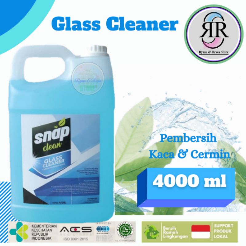 Jual Cairan pembersih kaca/glass cleaner snap clean 4 liter | Shopee ...