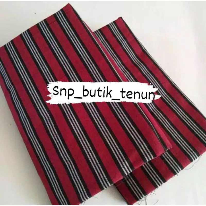 Jual TENUN LURIK GARIS KAIN TENUN LURIK KAIN LURIK TENUN H NAIM ...