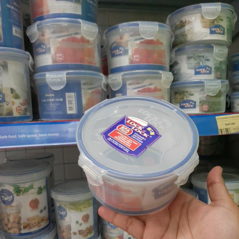 Jual Lock n Lock Round Food Container 750ml - toples wadah makanan ...