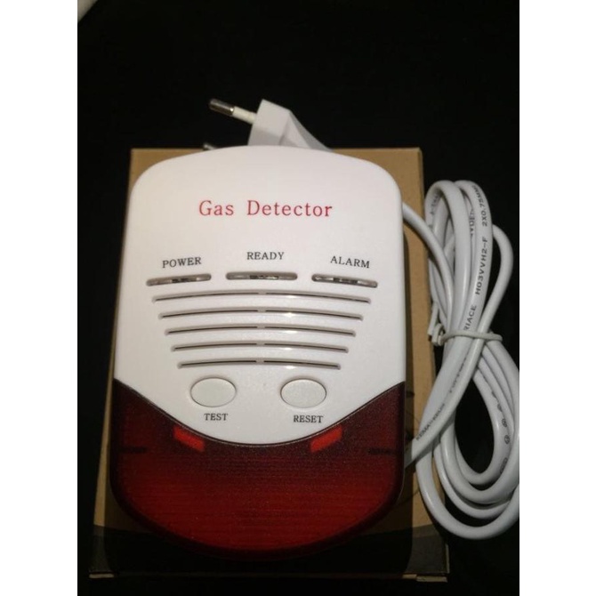 Jual Wireless Gas Detector 433Mhz, Alarm Pendeteksi Kebocoran Gas Lpg ...