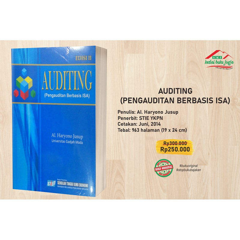 Jual Buku AUDITING - PENGAUDITAN BERBASIS ISA Edisi 2 - Al Haryono ...