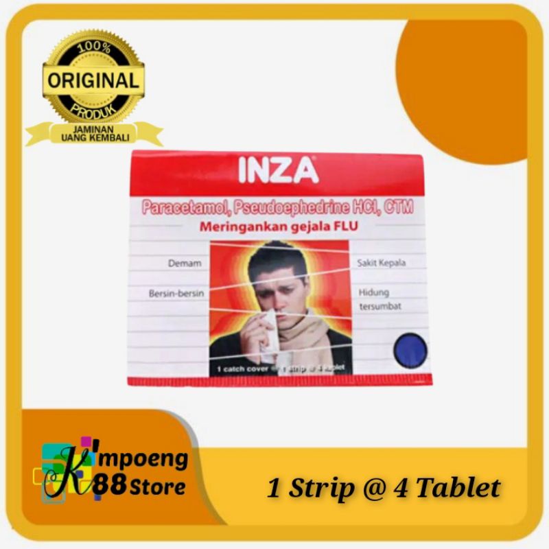 Jual INZA Obat Flu 1 Strip @ 4 Tablet | Shopee Indonesia