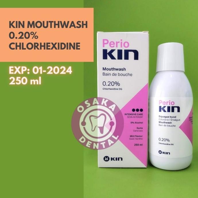 Jual Kin Mouthwash 0.20% Chlorhexidine (Obat Kumur Kin 250Ml) | Shopee ...