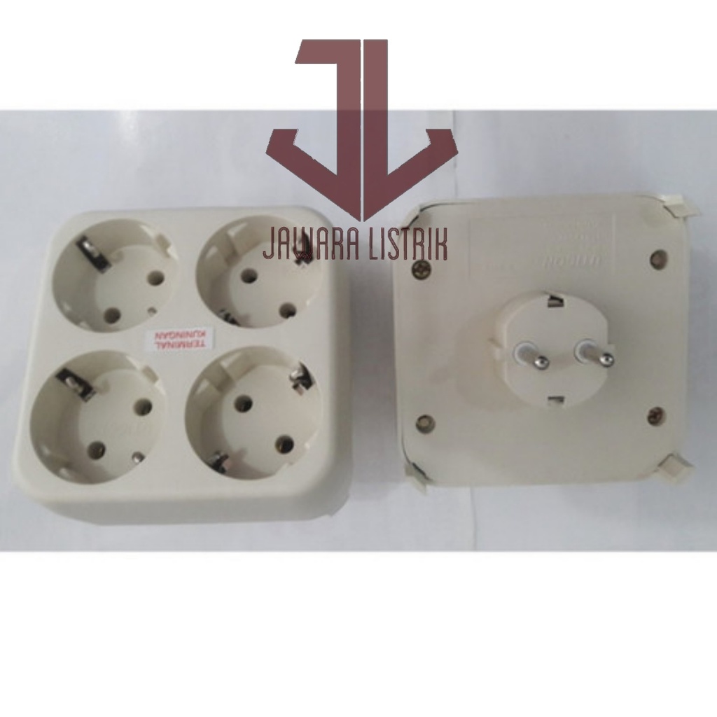 Jual Stop kontak multi uticon stop kontak 4 in 1 uticon T arde kotak ...