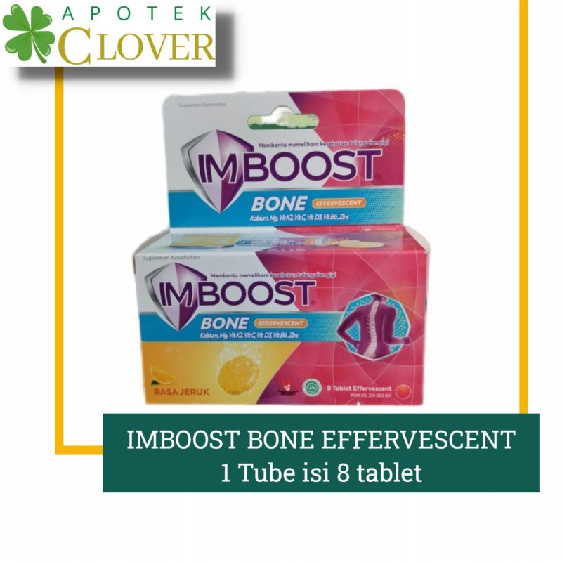 Jual IMBOOST BONE Effervescent, 1 tube 8 tablet, memperkuat tulang dan ...