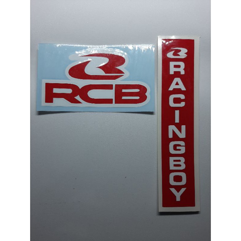 Jual STICKER CUTTING LOGO RACING BOY RCB SHOCK DEPAN | Shopee Indonesia