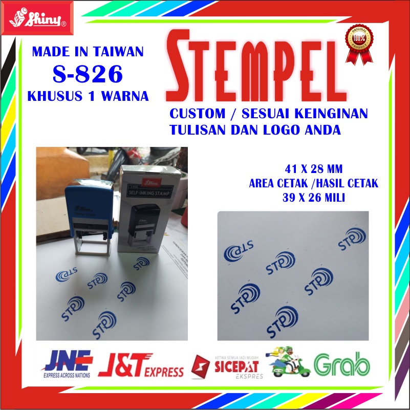 Jual STEMPEL CAP SHINY PRINTR S826 S827 1WARNA OTOMATIS DOKTER PERAWAT ...