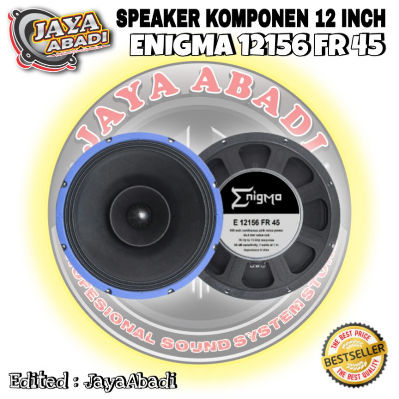 Jual SPEAKER KOMPONEN 12 INCH ENIGMA E 12156 FR 45 ORIGINAL | Shopee ...