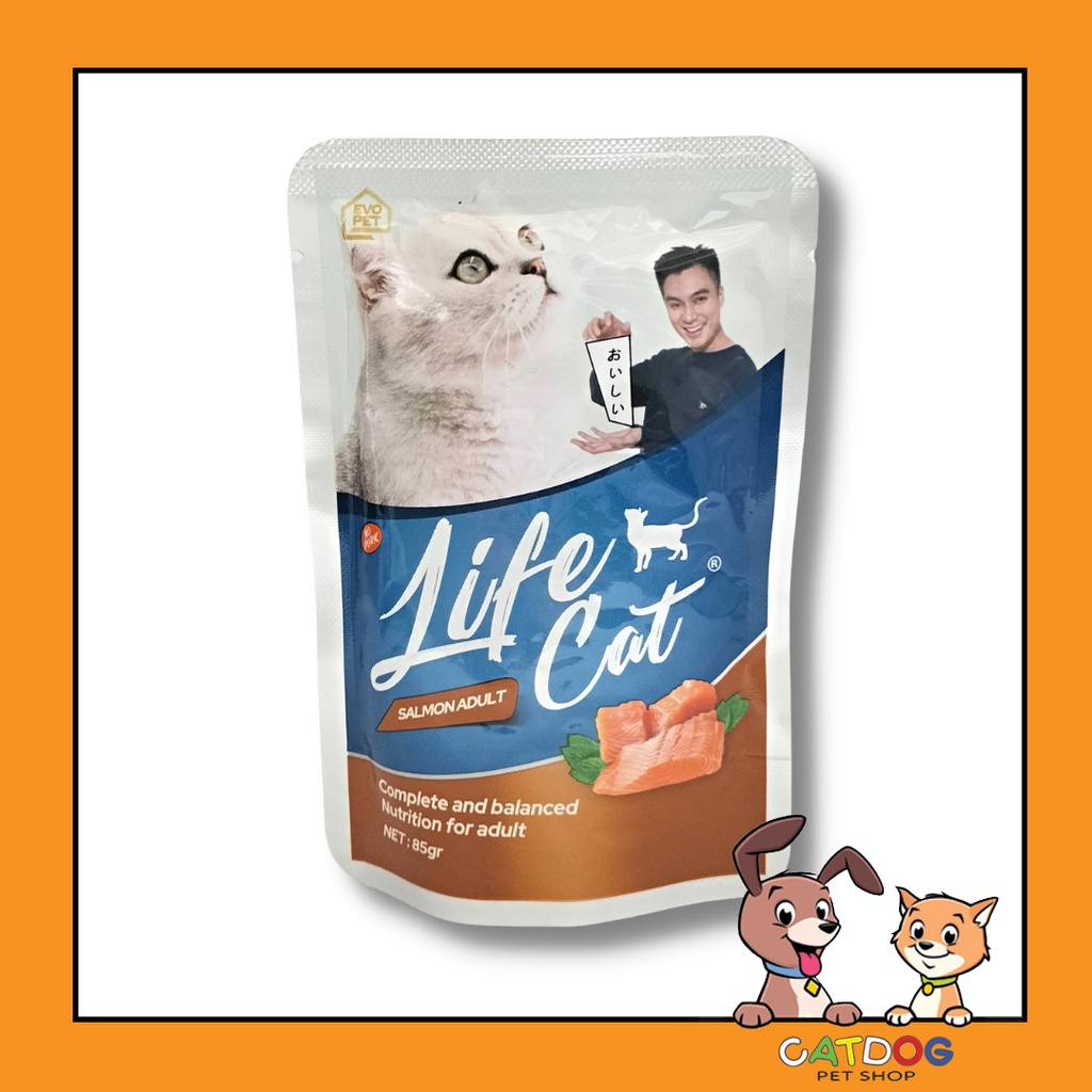 Jual Life Cat Pouch Adult Salmon 85gr | Shopee Indonesia