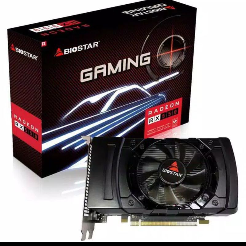 Jual RX 550 4GB GDDR5 128Bit merk Biostar | Shopee Indonesia