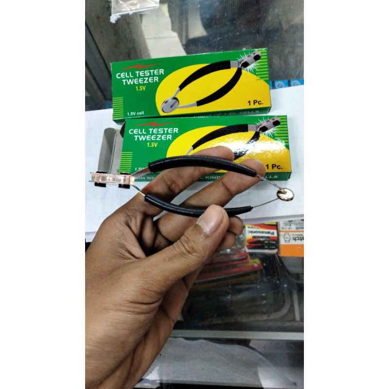 Jual Alat Test Baterai Cell Tester Tweezer 1.5V Untuk Test Batre ...