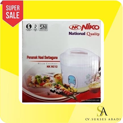 Jual Rice cooker Niko NK-RC12 magic com 1.2 liter NKRC12 Murah surabaya ...
