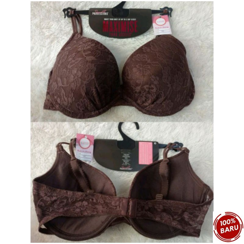 Jual SIZE 36D BRA SECRET POSSESSION WIRED PADDED ONLY BROWN COLOR ...
