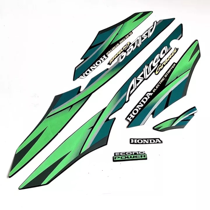 Jual Striping stiker sticker body honda astrea grand hijau | Shopee ...