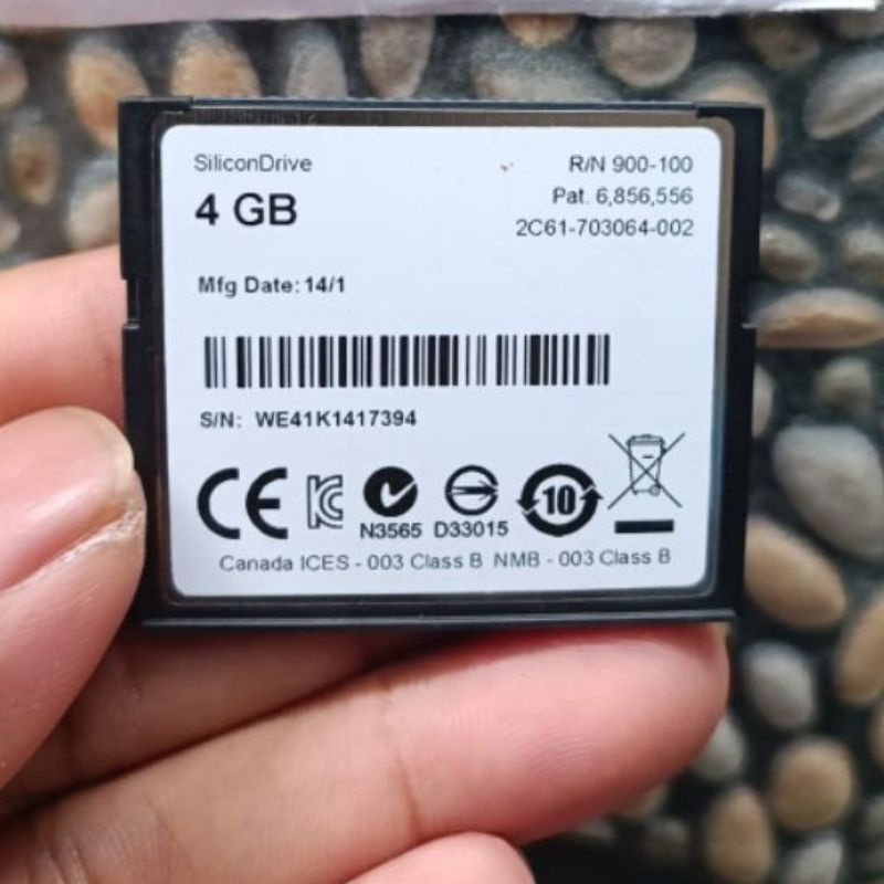 Jual Memory CF Card 4GB SiliconDrive Compact Flash Industrial | Shopee Indonesia