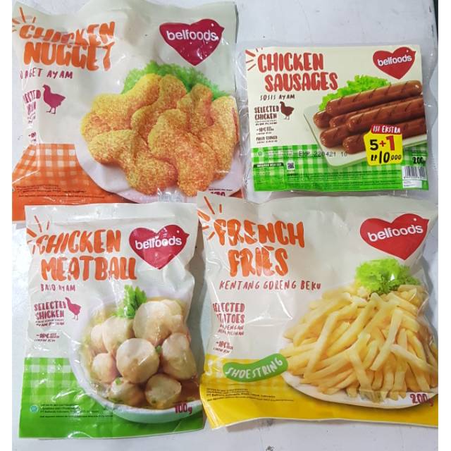 Jual PAKET 4 BELFOOD (KENTANG, NUGET,SOSIS,BAKSO) | Shopee Indonesia
