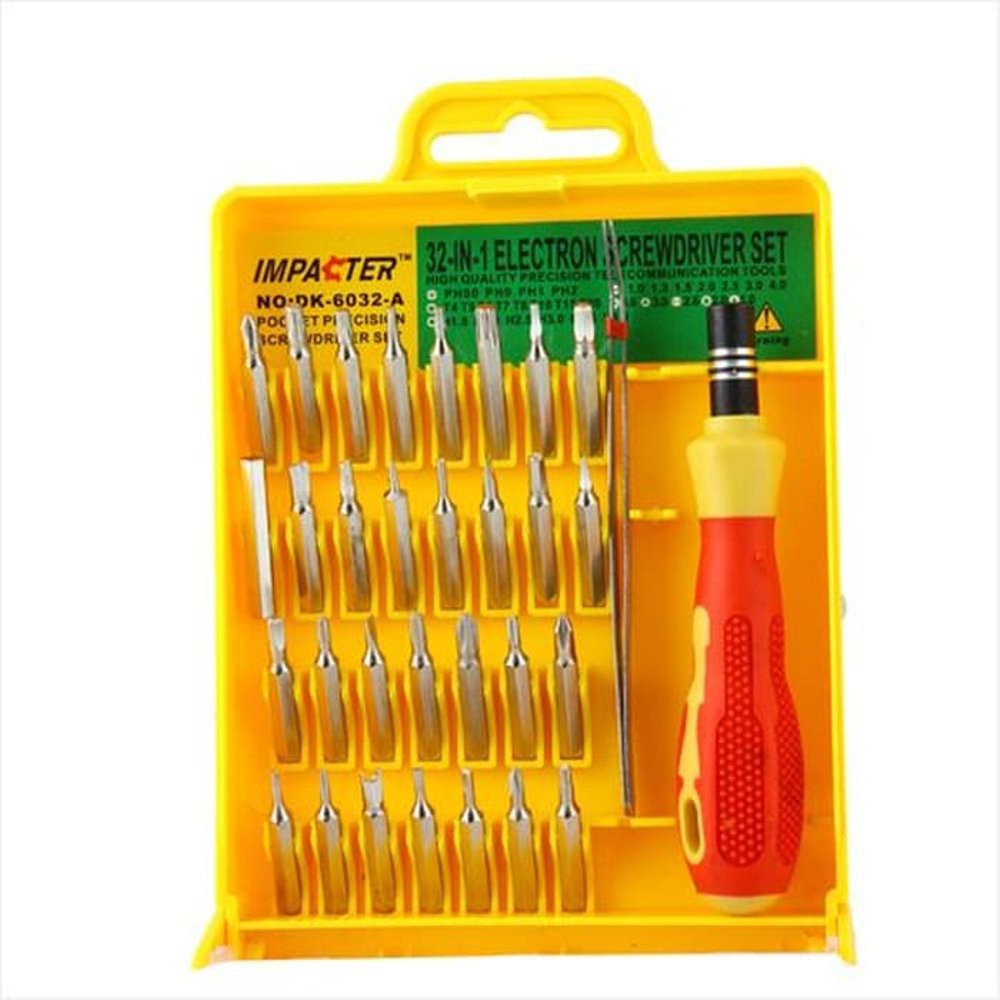 Jual Obeng Set 32 in 1 Impacter / Peralatan Toolkit Tool Kit Elektronik Hp Motor Mobil ...