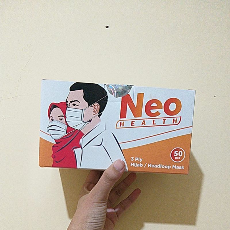 Jual Masker Neo Health, 50 pcs, earloop dan head loop, 3 ply. | Shopee ...