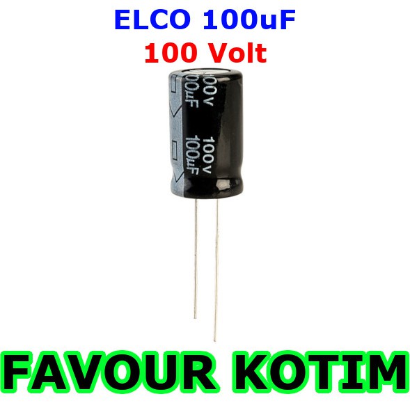 Jual ELCO ELKO 100UF 100V ELECTROLYTE CAPACITOR KAPASITOR FVKOTIM | Shopee Indonesia